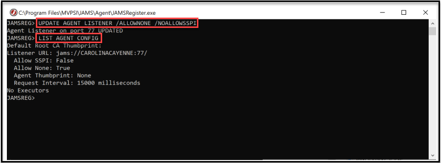 Disabling Jams Server To Agent Authentication Using Jams Version 7 Jams Scheduler 